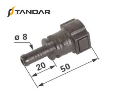 3763A045,3763A046,Perkins Fuel Pipe Connection