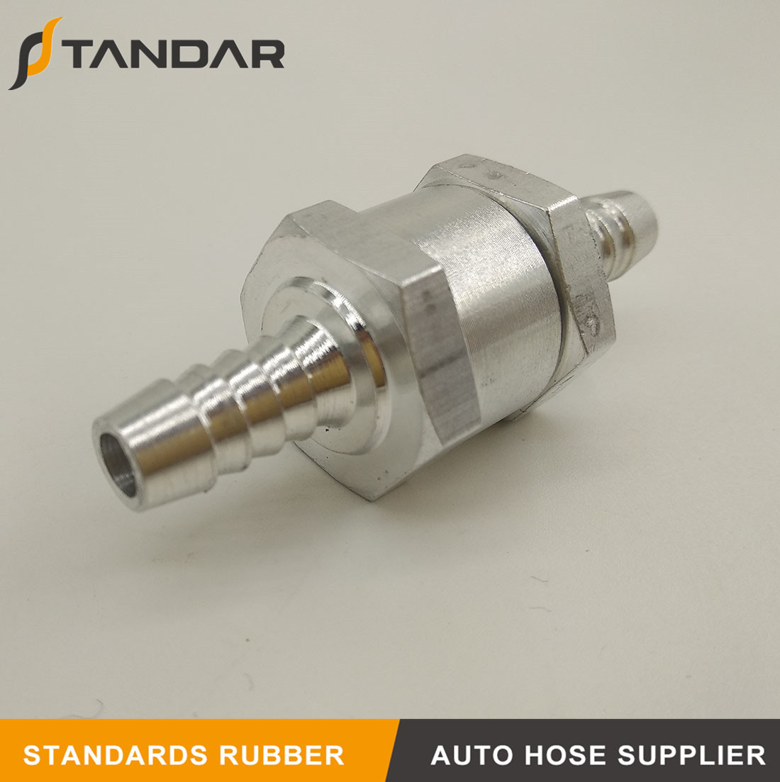 Bestgle 2Pcs 8mm One Way Check Valve, Aluminium Fuel Non Return Check